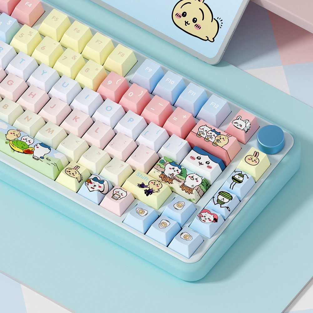 Chiikawa Usagi Keycap Cherry/SOA Profile 138/130 Keys PBT Five-sided ...