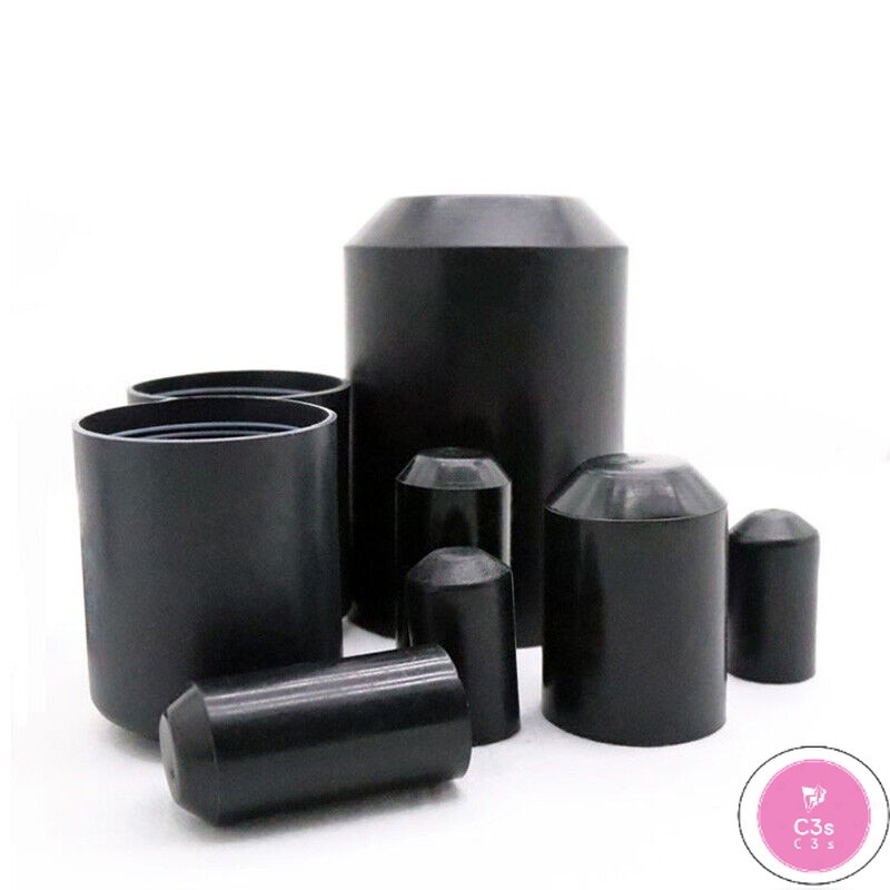 C3S 1/5pcs Black Shrink Cap Cover Cap Ø10 ~ 120mm Cable Insulation ...
