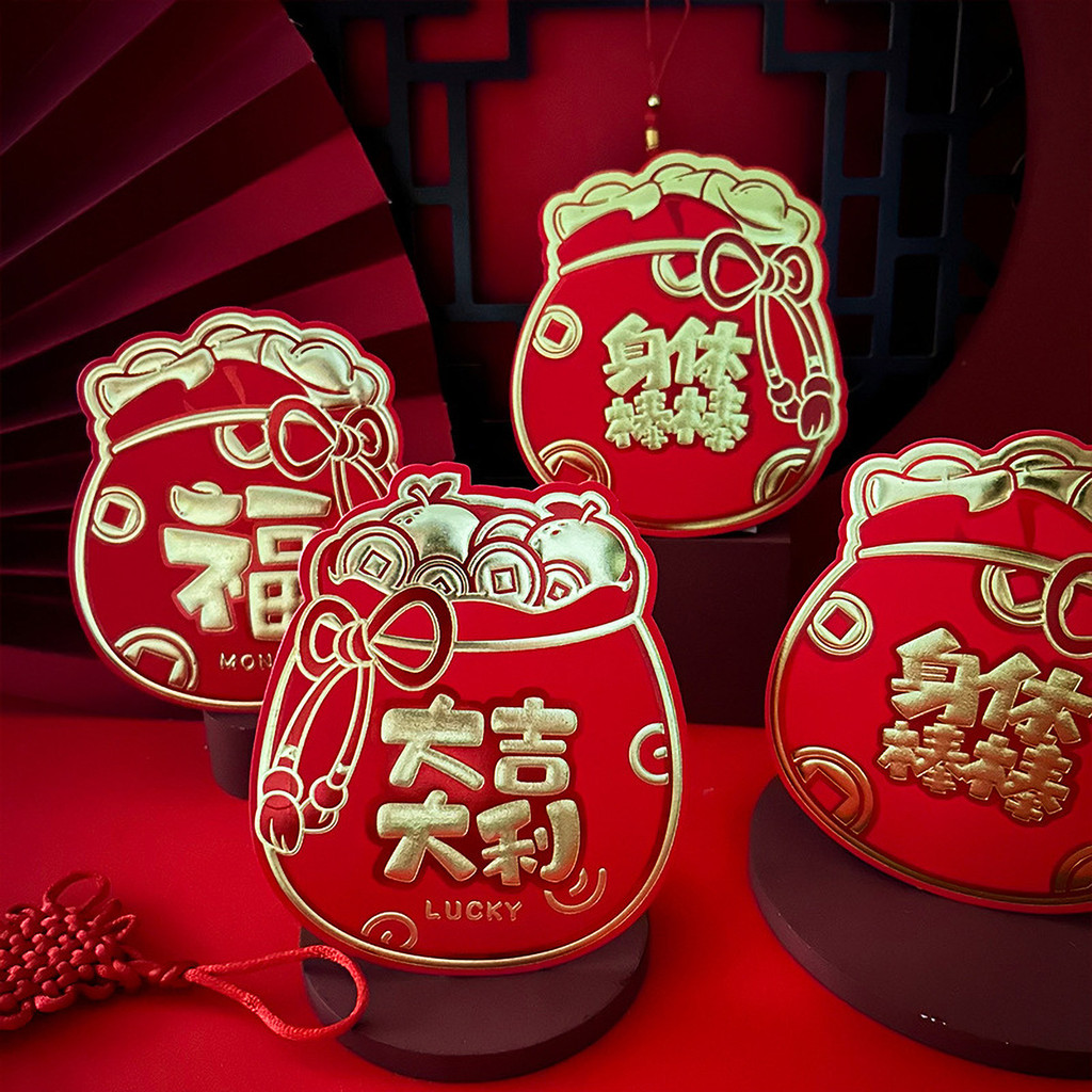 6pcs 2025 CNY Cartoon 3D Thicken Angpao ang pow packet 2025 Red Packet ...