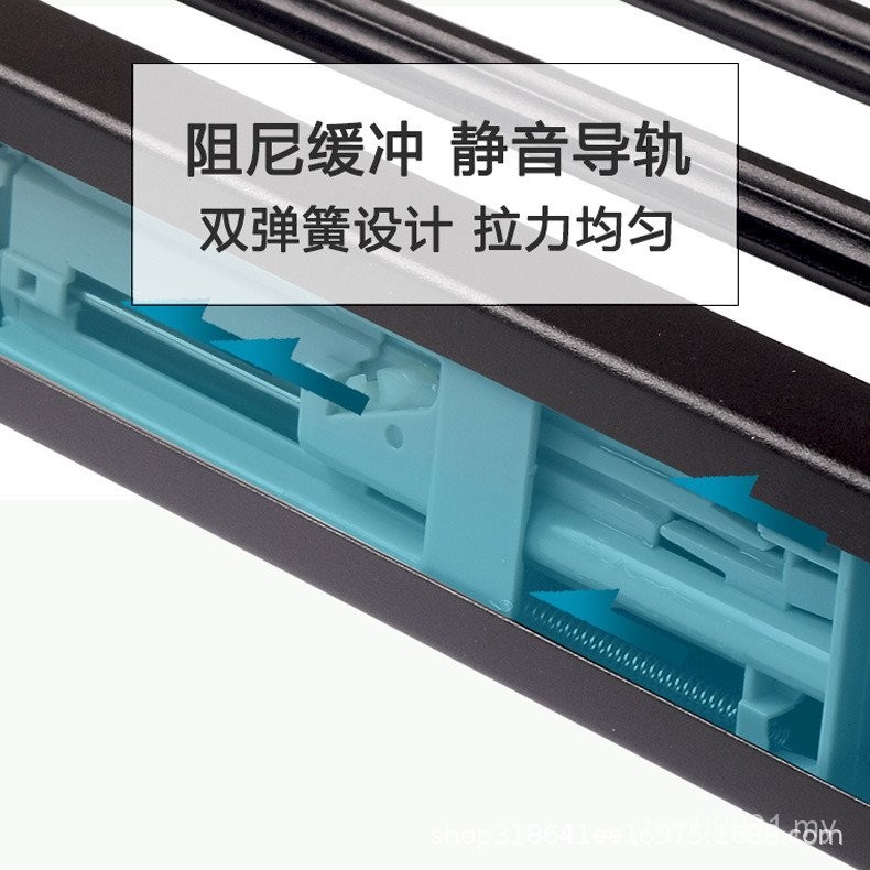 Rak seluar aloi aluminium, kabinet almari baju jenis boleh dipanjangkan ...