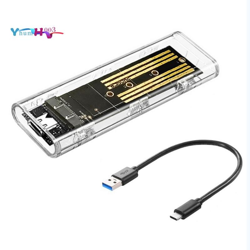 M2 SSD Case M.2 NVME SSD Enclosure Portable USB3.1 Type-C SSD ...