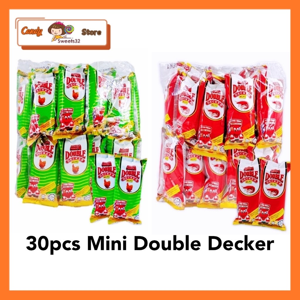 30pack Mini Double Decker Snack Chicken / Prawn / Cheese | Shopee Malaysia