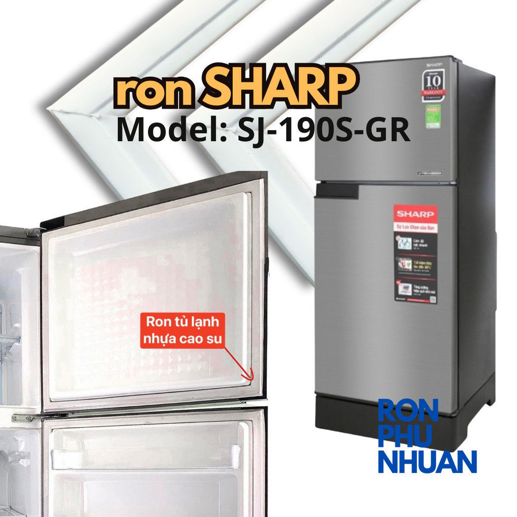 The seal of the Sharp refrigerator door model SJ-190 SGR prevents the ...