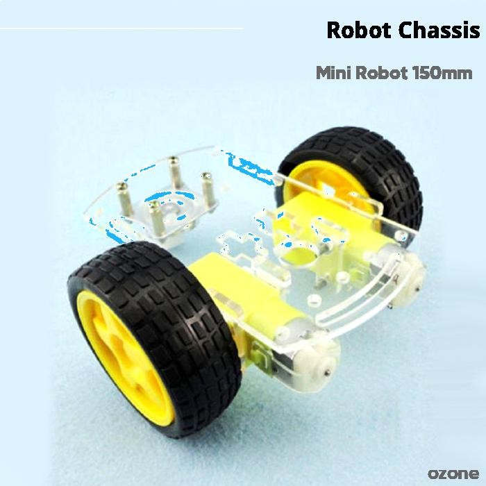 Arduino 2WD 150mm Mini Smart Robotics Car 6V DC Motor Chassis Kit Set ...