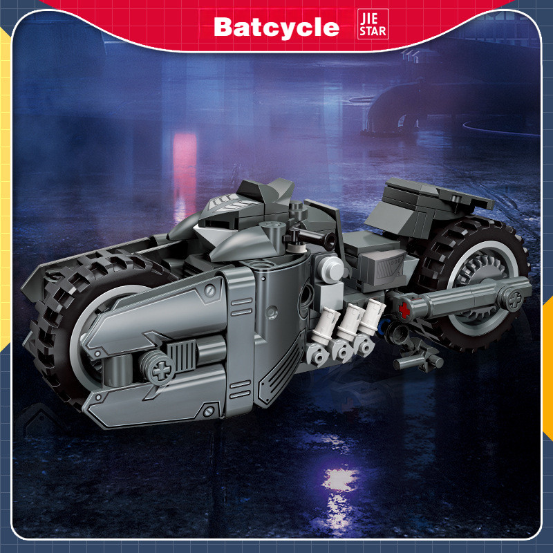Jie STAR Building Blocks Batcycle Batcycle Motorcycle Assembly Model ...