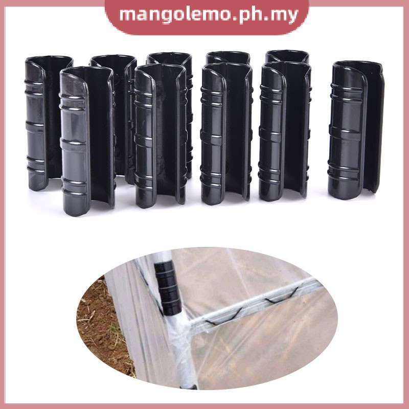 [MANGO] 10x Greenhouse Plastic Black Snap Clamp for PVC Pipe Greenhouse ...