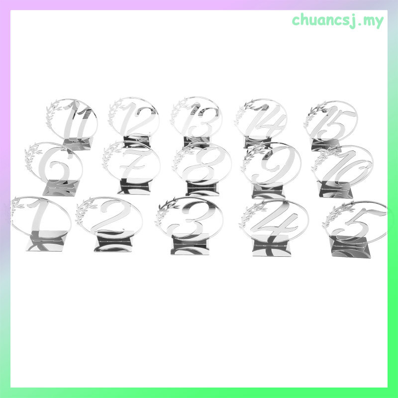 Wedding Reception Decor Acrylic Table Place Sign Double Side Numbers ...