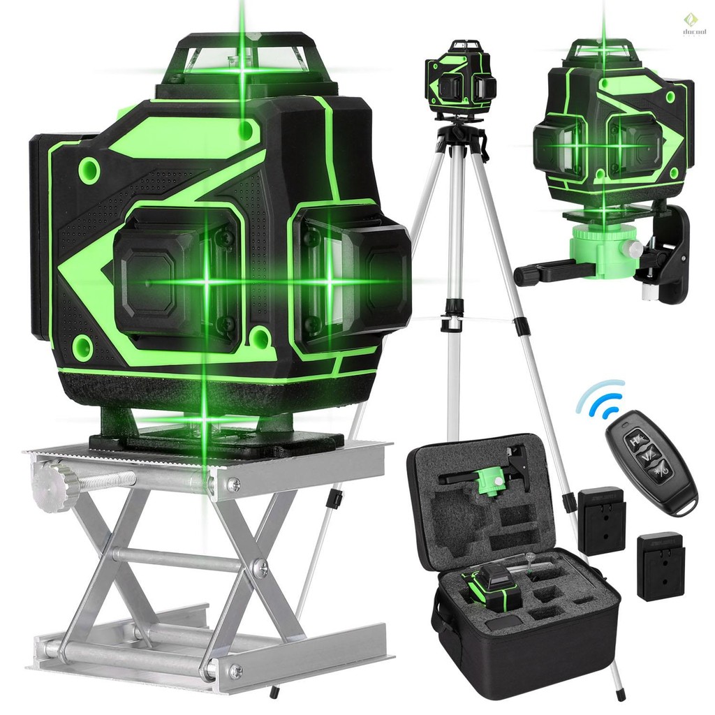 Multifunctional 16 Lines Laser Level Tool Vertical Horizontal Lines 3 ...