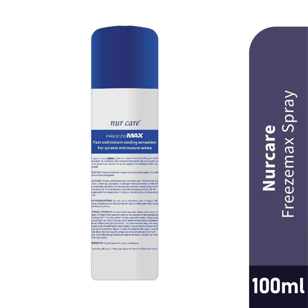 Nur Care Freezemax Spray 100ml for Muscle Spray, Cramp Spray, Spray ...