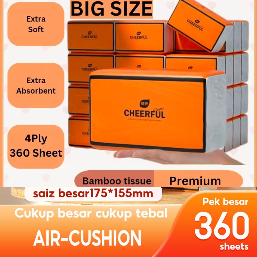 (20 Packs) CHEERFUL tissue facial tissue pocket tissue Botare Air ...