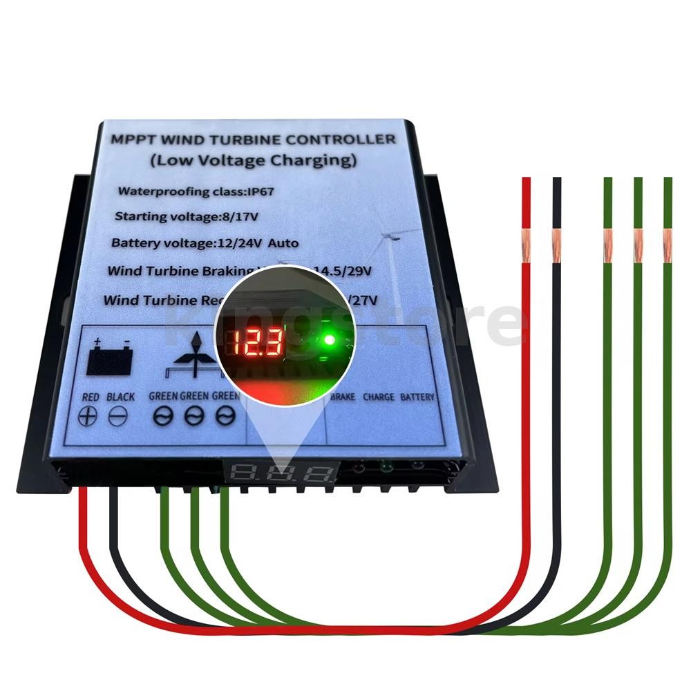 12V 24V 600W 800W MPPT Wind Turbine Generator Controller Low Voltage ...