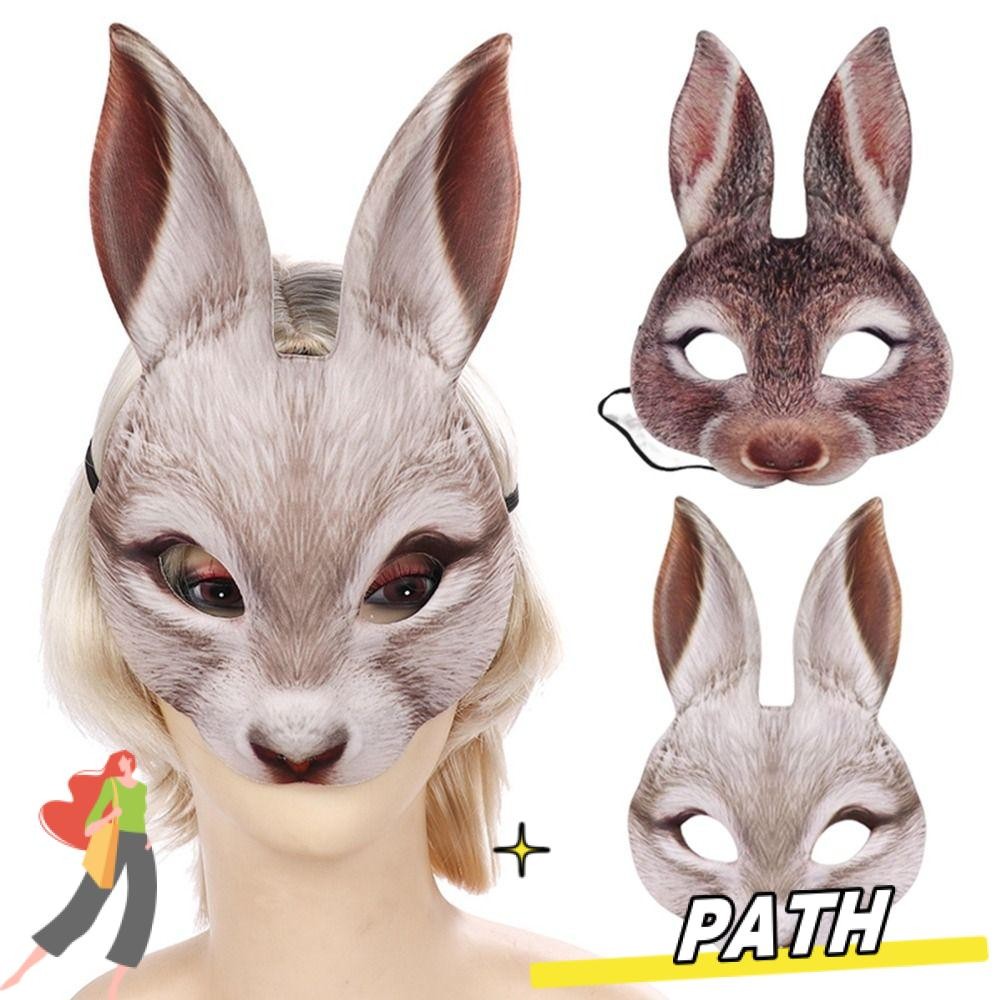 PA-HOME Half Face , Costume Props Party Props. Animal , Unisex Animals ...