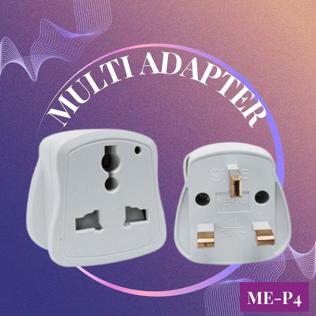 3-Pin Universal Adapter Plug Head UK Malaysia China Plug Socket Adaptor ...