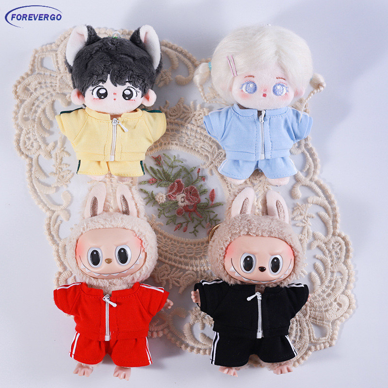 [Clothes only] 10cm hanging Labubu baby clothes blind box Labubu doll ...