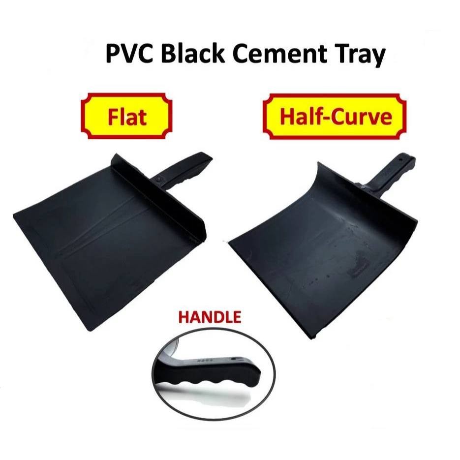 PVC Black Cement Tray Ready Stocks (Half-Curve/Flat) | Shopee Malaysia