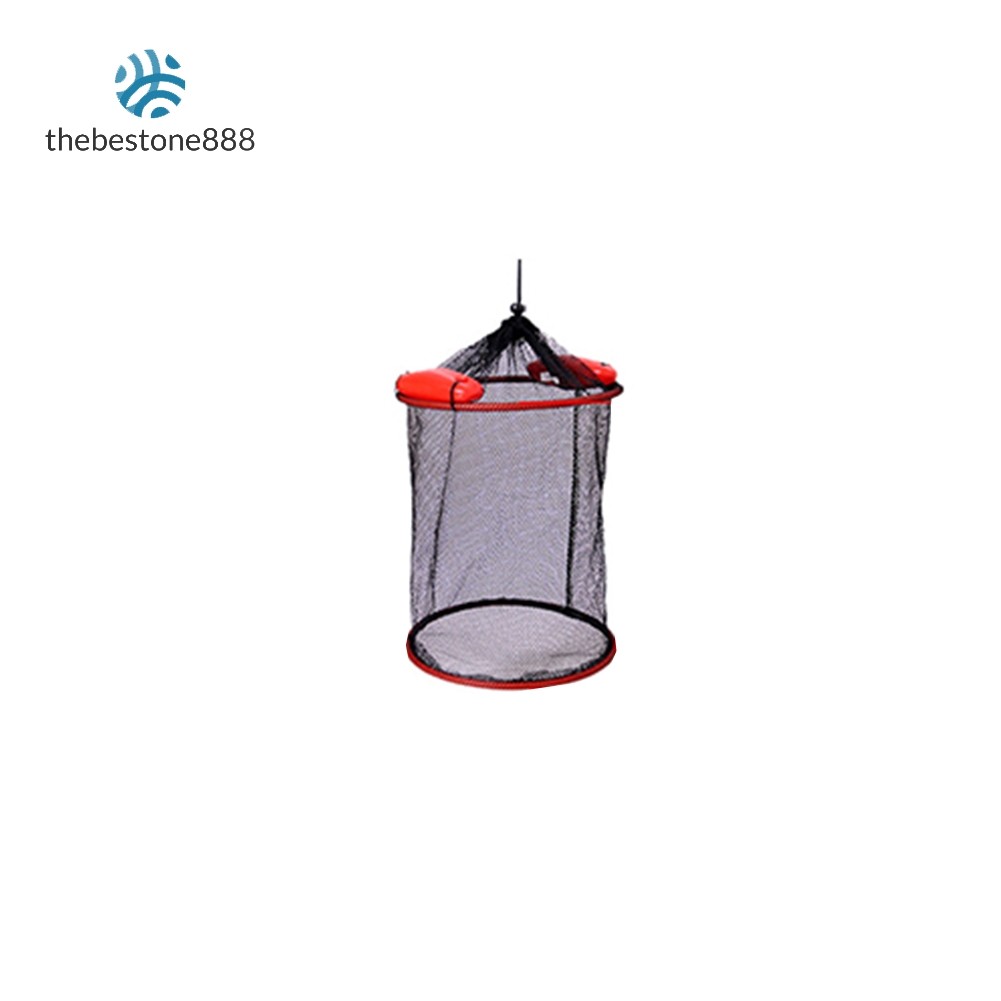 (THEBEST) Foldable Fishing Mesh Bait Cage Trap Floating Basket for Live ...