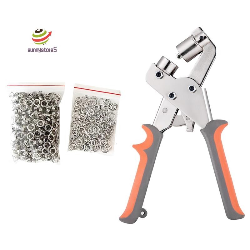 Grommet Eyelet Pliers Kit, 3/8 Inch 10mm Grommet Tool Kit with 500 ...