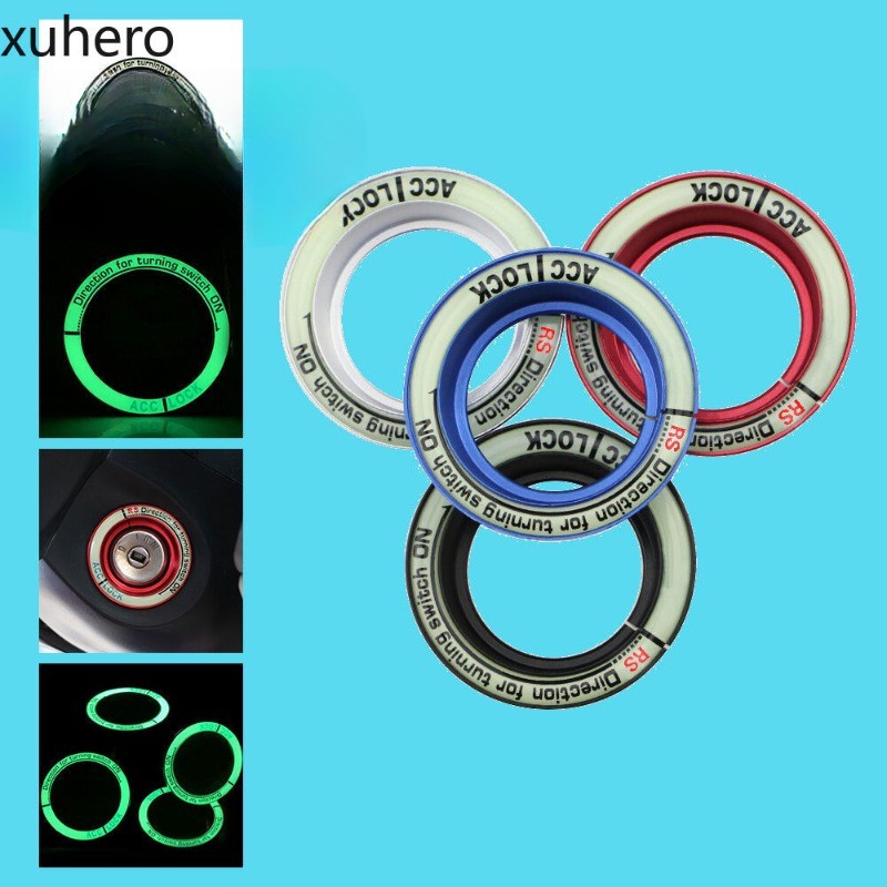 Car Ignition Key Switch Ring Cover Engine Hole Circle Sticker for Ford ...