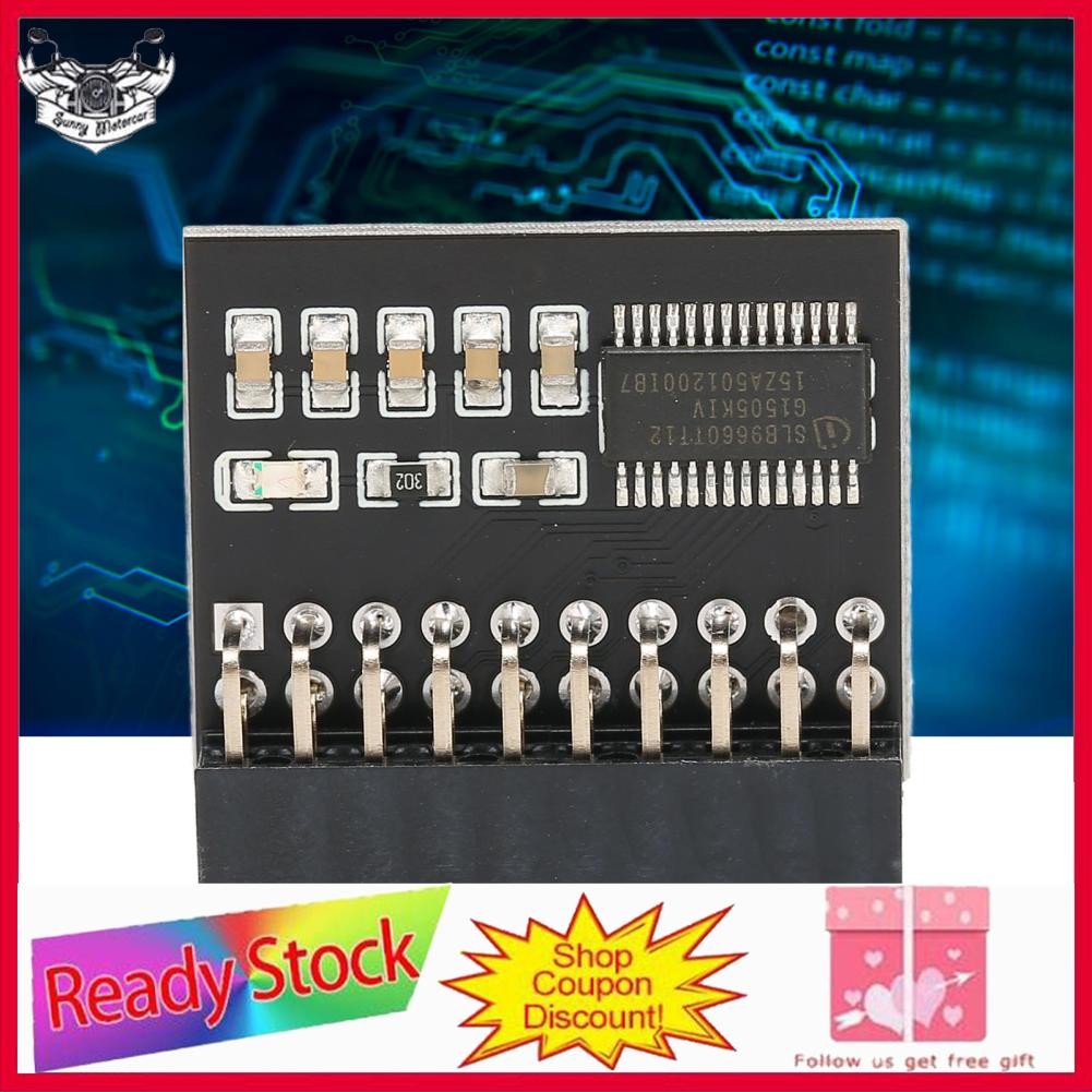 Sunnyhousess TPM 1.2 Encryption Security Module Remote Card LPC 20pin ...