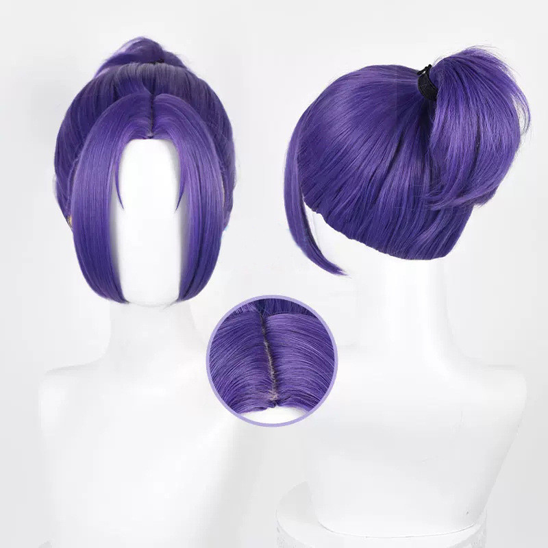 Manyan Blue Prison Yuyinglingwang cos Wig Exudes Hair Tie Hair ...