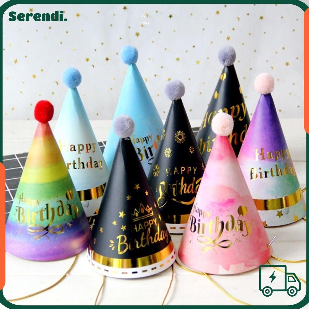 SERENDI Birthday Party Hats, Party Decoration Party Home Supplies Paper ...