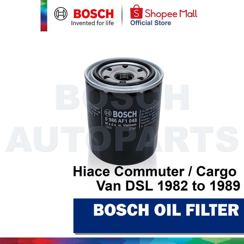 Bosch Oil Filter for Hiace Commuter / Cargo Van Diesel 1982 to 1989 ...