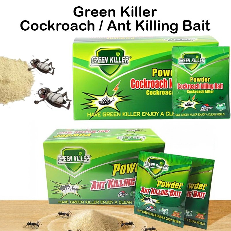 Green Killer Cockroach Powder Killing Bait & Ant Killing Bait (1pack 5g ...