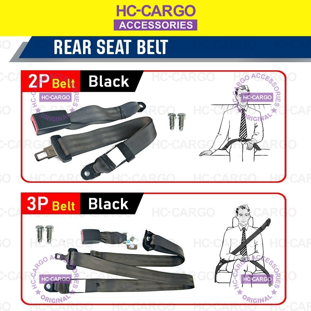 Car Auto Bus Seat Safety Belt Lap 2 Point / 3 Point Adjustable ...