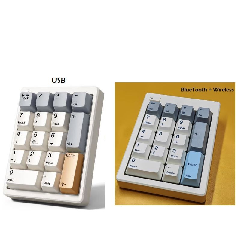 MagicForce MF17 numpad 17 keys mechanical numeric keypad white back ...