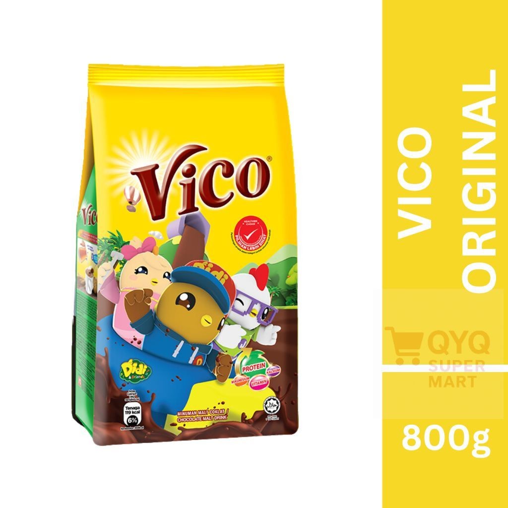 VICO Malt Chocolate Powder Drink Minuman Coklat (800g/900g/1kg ...