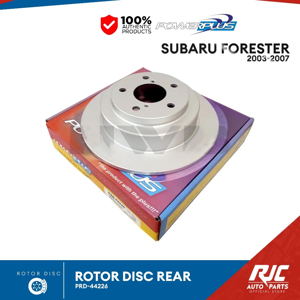 POWER PLUS ROTOR DISC SUBARU FORESTER (DB1672)(A/RUST) REAR 5+2 HOLES ...