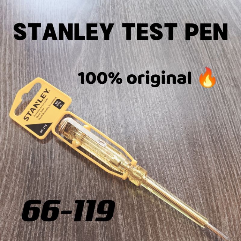 💯100% ORIGINAL 66-119 STANLEY TEST PEN/PEN UJIAN ELEKTRIK | Shopee Malaysia