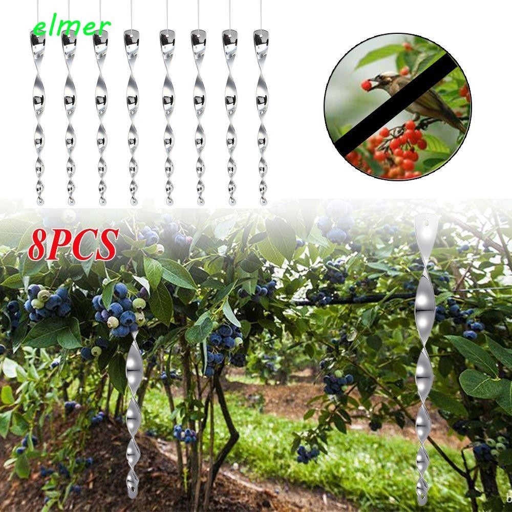 ELMER Bird Scare Rod Spiral Reflective Bird Repellent Garden Supplies ...