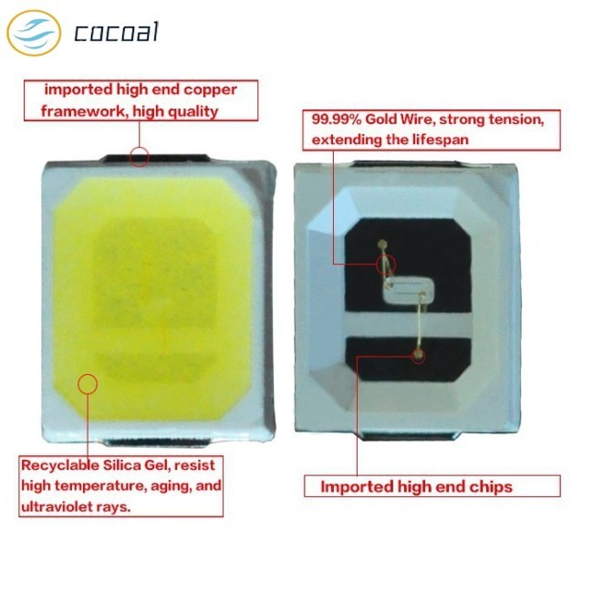 Promotion Price! 100 Pcs SMD LED 2835 White Chip 1W 3V Ultra Bright PCB LED Light Emitting Diode ...