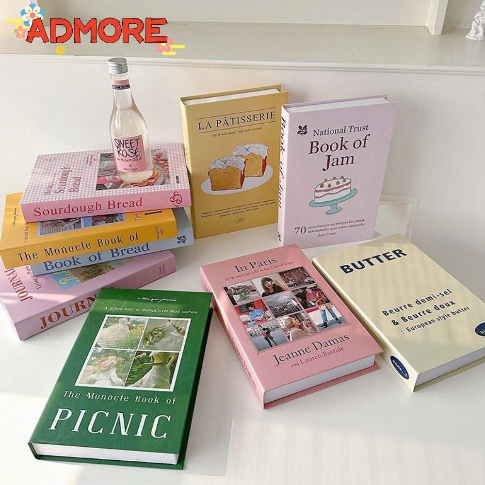 ADMORE Fake Books, Modern Style Foldable Model Book, Book Shelf Display ...