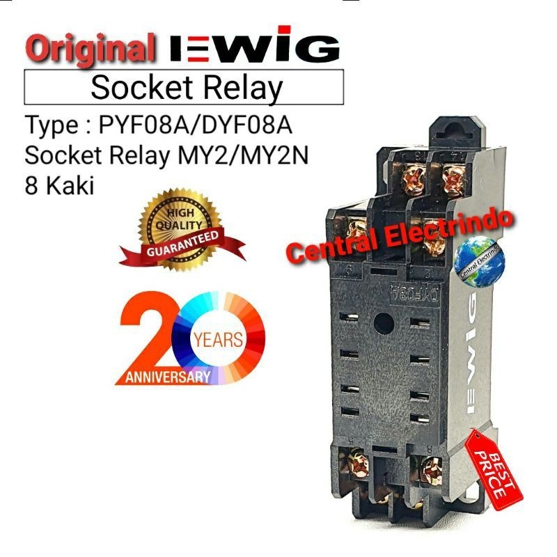 Socket Relay EWIG MY2/MY2N/H3Y PYF08A 8Pin. | Shopee Malaysia