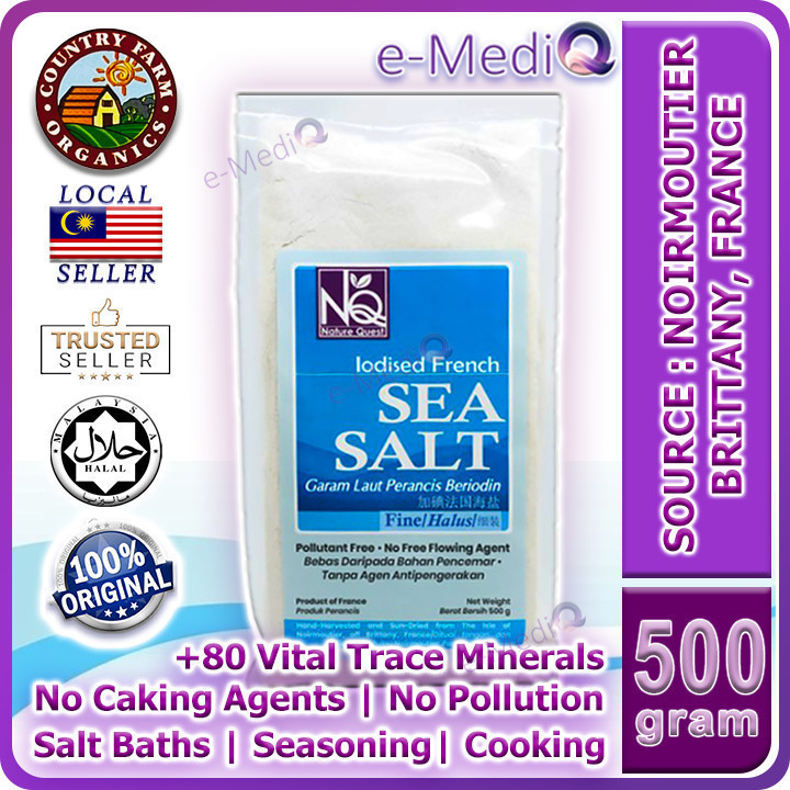 Nature Quest Natural French Sea Salt 500g- [Fine] by Country Farm ...