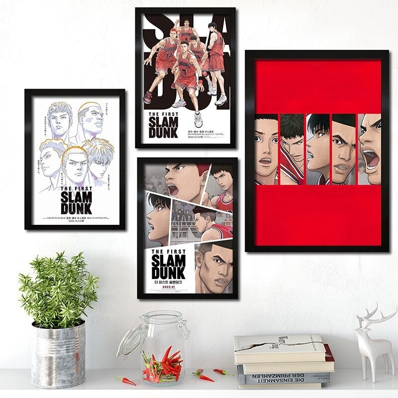 Slam Dunk Anime Canvas Poster Sakuragi Rukawa Wall Art Aesthetic Home ...