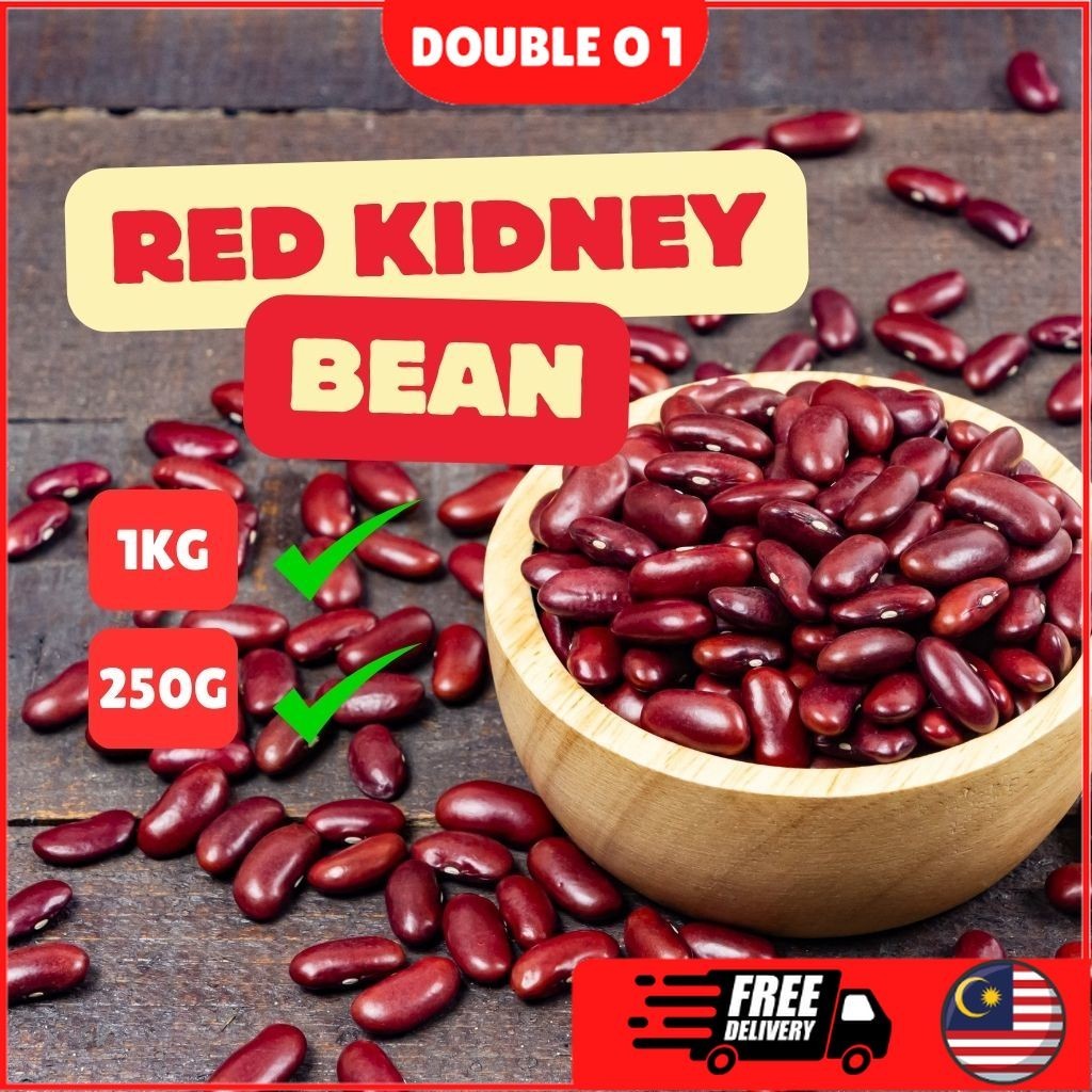 DOUBLE O 1 Red Kidney Bean Kacang Merah abc 特大粒红豆 (250g/1kg) | Shopee ...