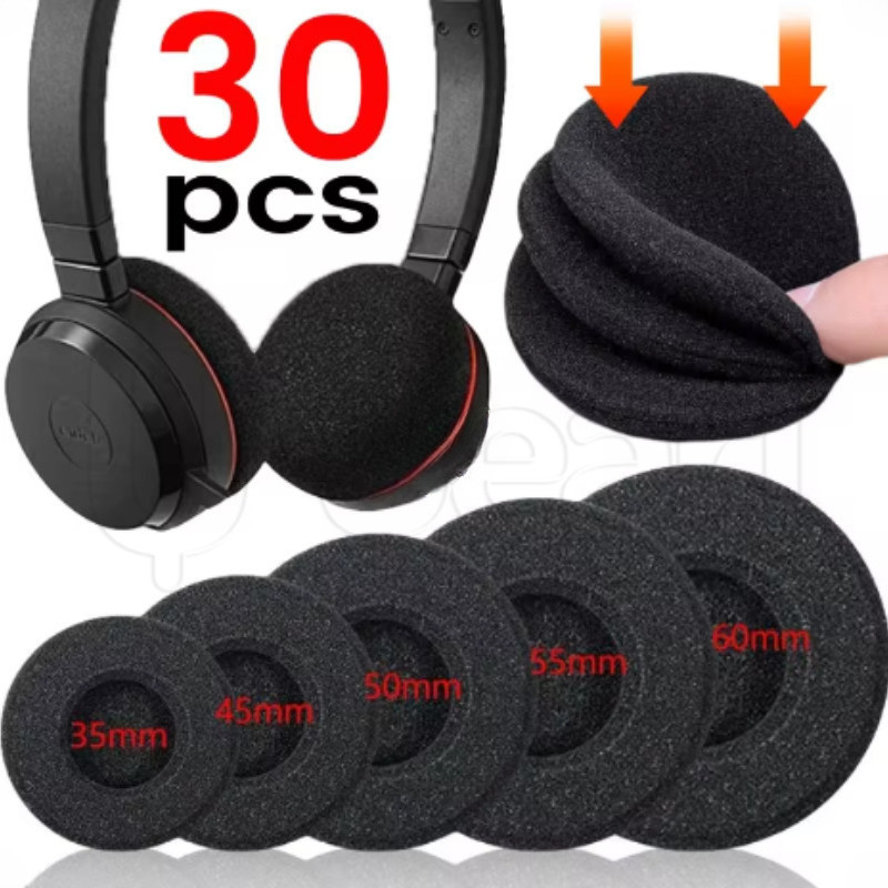 10-30Pcs Ear-Hanging Headset Foam Cover - Replacement Ear Pads ...