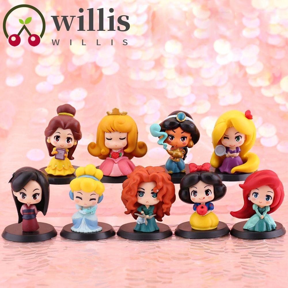 WILLIS Princess Action Figure Cute Kawaii Decoration Moldel Kids Toys ...