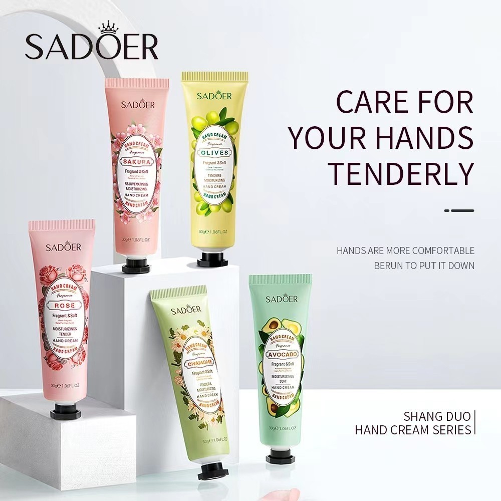 SADOER Hand Cream Collection: 11 Luxurious Variants Infused with the Essence of Rose, Avocado ...