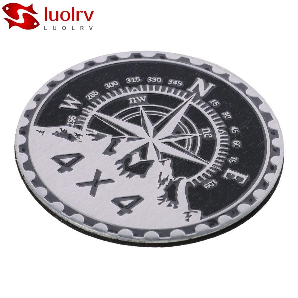 LUOLRV Round Emblem Decals, Round Metal Metal Car Emblems, Function ...
