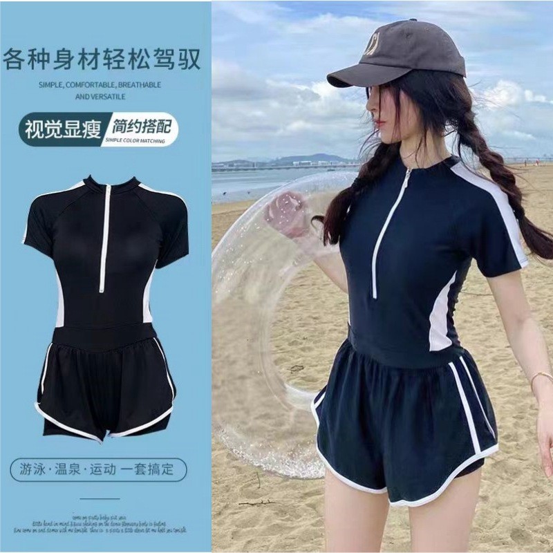 Sports One-Piece Swimsuit Female Student Summer Swimming Pool Swimming ...