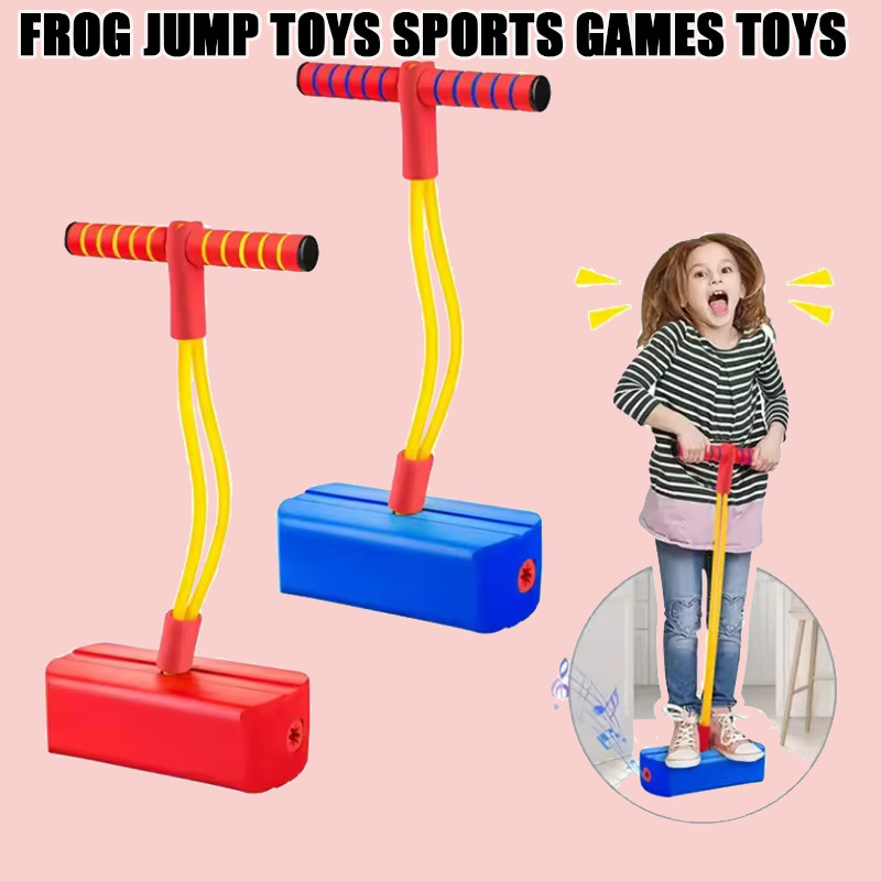 Frog Jump Toys Sports Games Toys New Bounce Bubble Pogo Stick Children ...