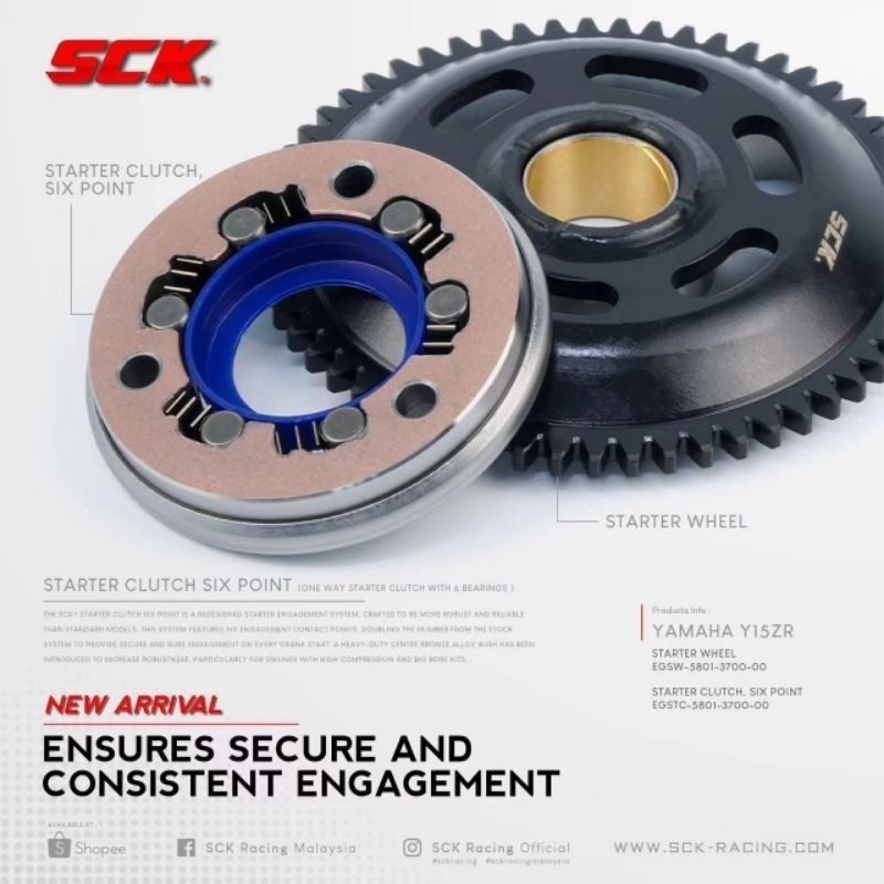Y15 Y16 MT15 R15 V3 SCK RACING COPPER BUSH STARTER WHEEL / 6BALL ONE ...