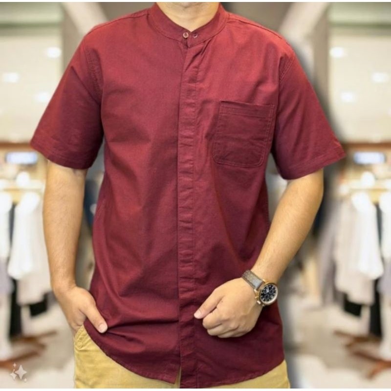 NEW ARRIVAL BAJU MANDARIN COLLAR SHORT SLEEVE PREMIUM QUALITY 100% ...