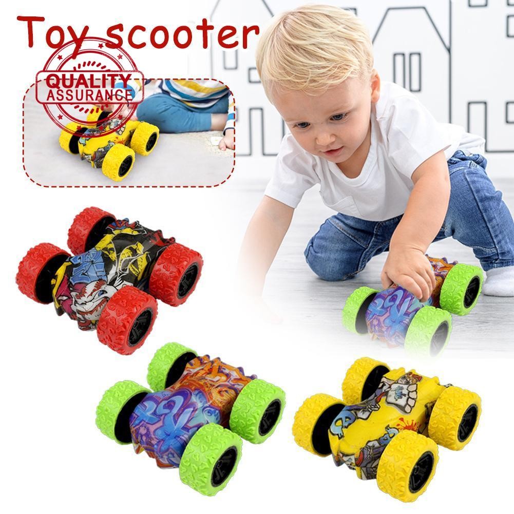 Inertia Two-sided Car Kids Boy Sliding Inertia Stunt Car Toy L7u3 ...