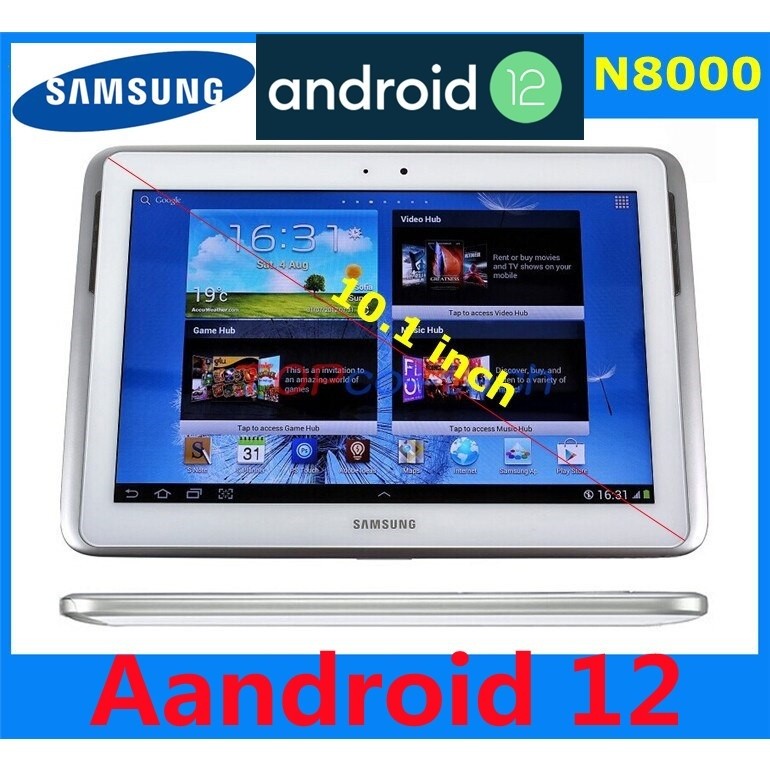 Samsung Galaxy Note 10.1 (GT-N8000/GT-N8010 ) 5G WIFI 100% original used Tablet 10.1"Android 12. ...