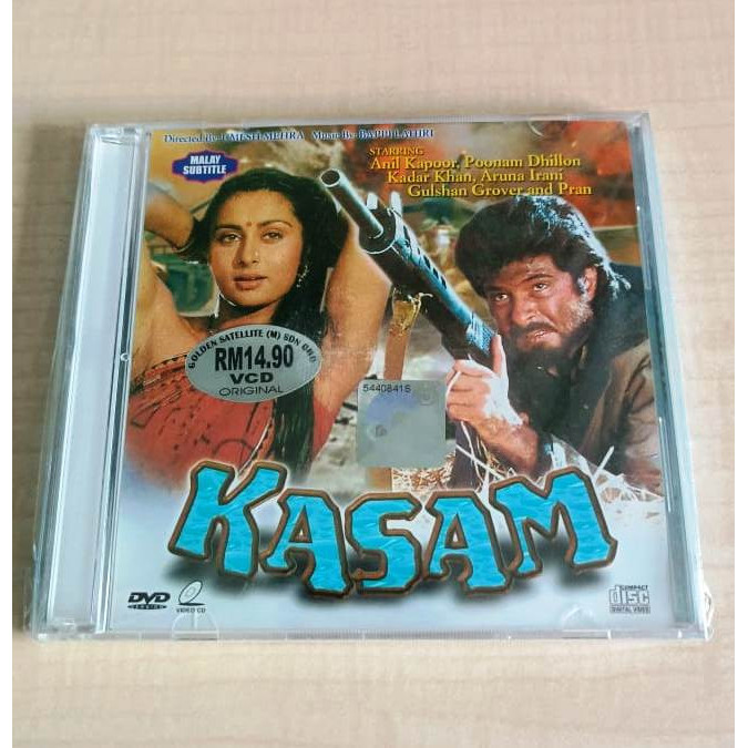 Kasam Bollywood Hindi Movie 1988 Original VCD Film Anil Kapoor Poonam Dhillon (Malay Subtitle ...